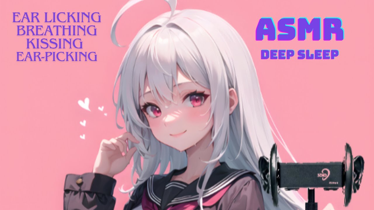 【ASMR】 Ear Licking Breathing Kissing Ear-picking#asmr#earlicking - YouTube