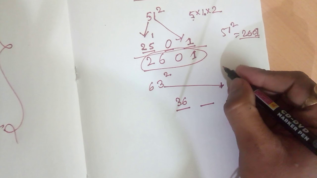 FIND SQUARE OF ANY NUMBER IN EASY WAY..... - YouTube