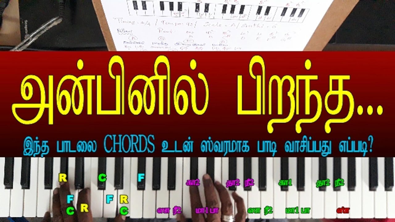 TAMIL CHRISTIAN SONGS NOTES AND CHORDS/HOW TO PLAY KEYBOARD IN TAMIL ...
