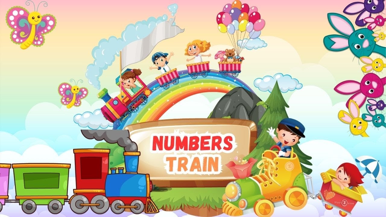 Numbers Train | Count to Ten | ginti |गिनती | counting 1 to 10 # ...
