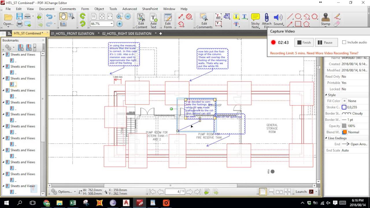 PDFXchange Editing Drawings Part 2 - YouTube