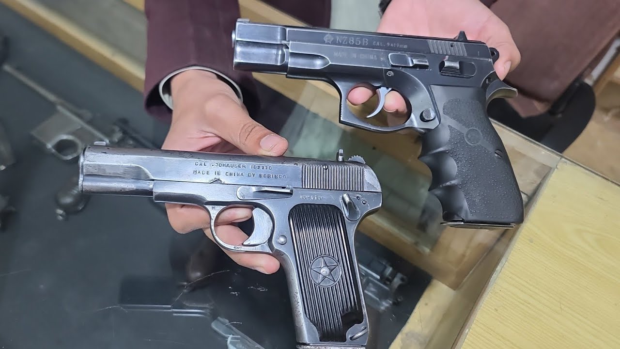 NZ-85B norinco 9mm || TT 30 bore || pistols review - YouTube