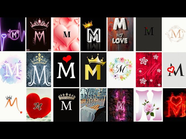 M Name Letter Wallpaper