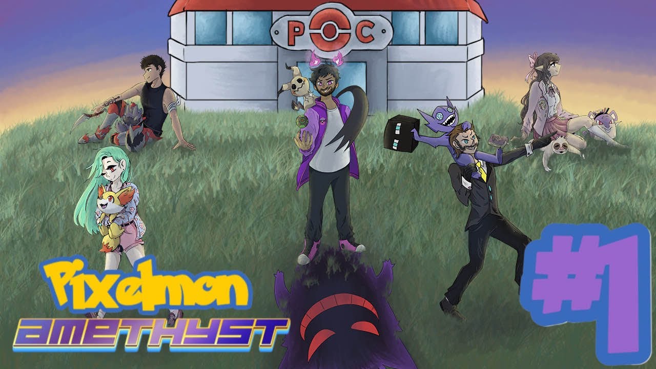 🟣 🟡LIVE! Pixelmon: Amethyst & Amber . Ep1 The Journey starts! - YouTube