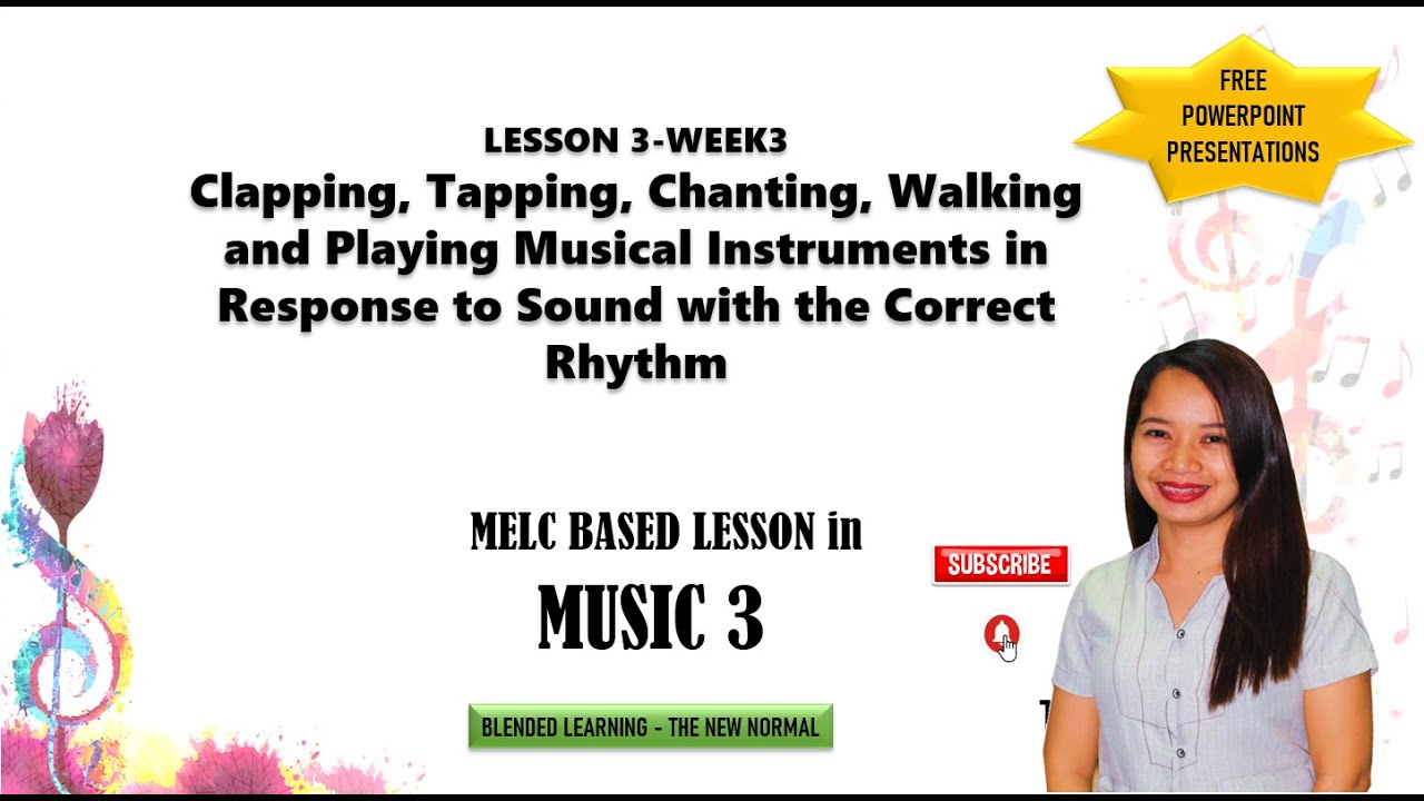 MUSIC 3- Q1-LESSON 3- WEEK 3- RHYTHMIC PATTERNS - YouTube