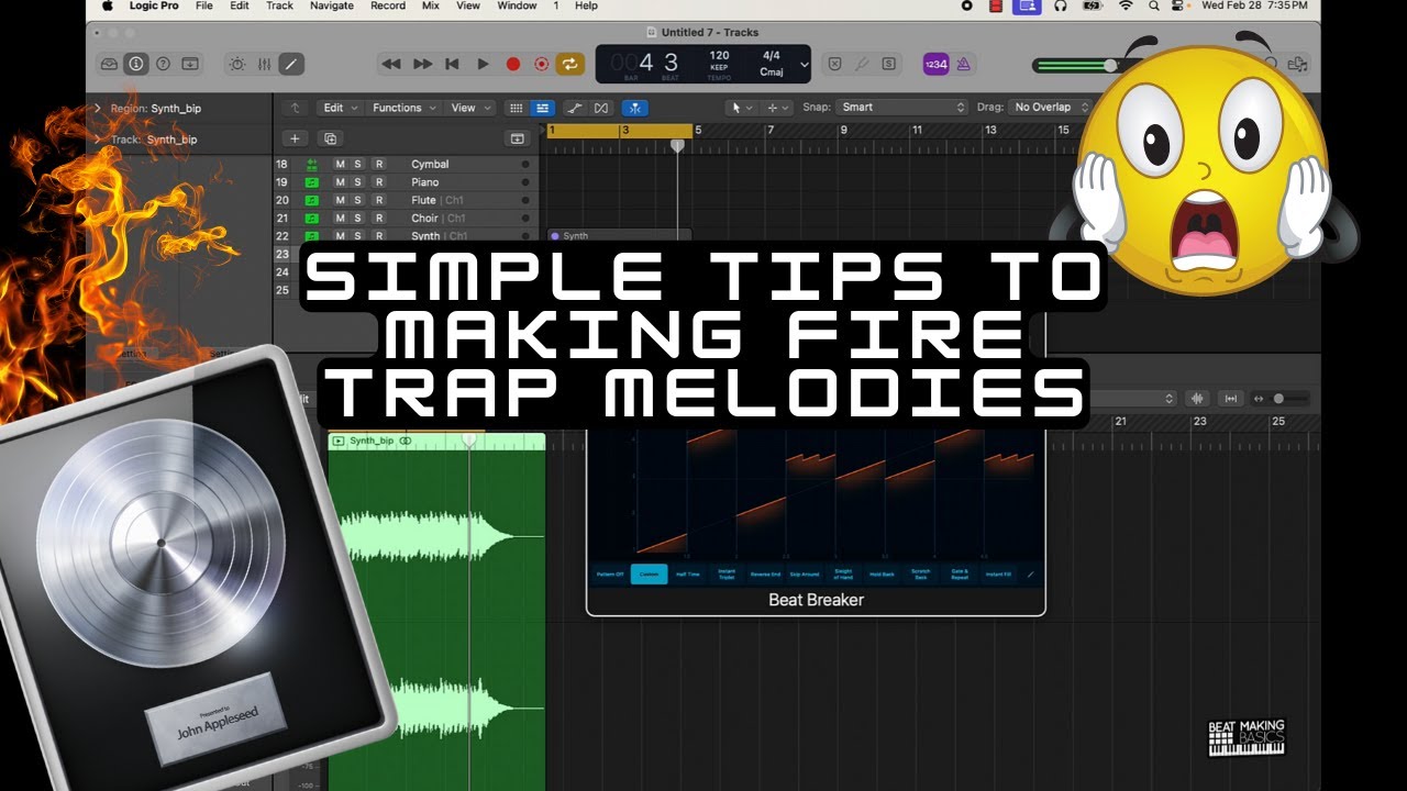 Simple Tips To Making FIRE Trap Melodies In Logic Pro X - YouTube