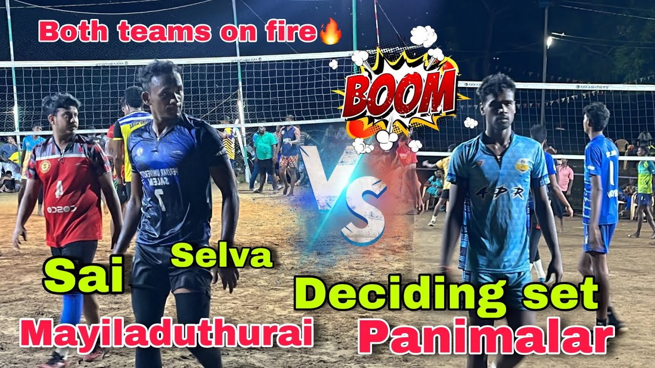 Deciding set| Mayiladuthurai vs panimalar team | ashok, sai, selva ...