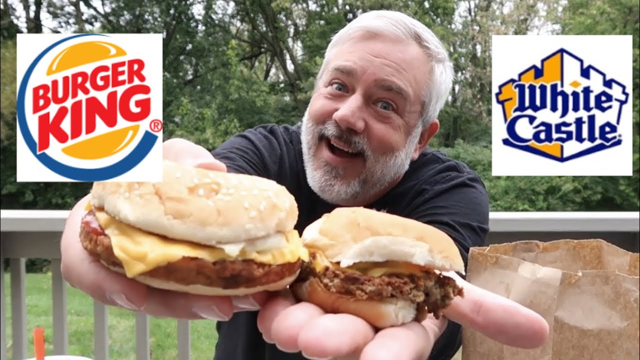 BURGER KING VEGGIE BURGER VS WHITE CASTLE IMPOSSIBLE SLIDER! - YouTube