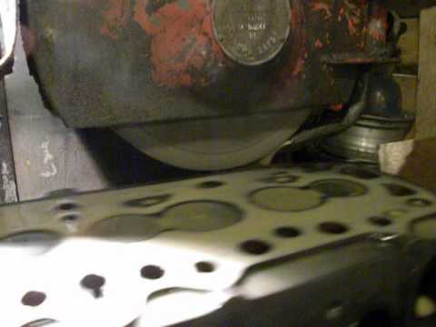 Resurfacing cylinder head on mod 3G71 (3B71M) surface grinding machine ...