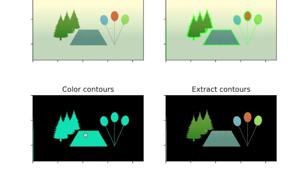Image Contour Detection Example With OpenCV YouTube Image Contour Detection Example With OpenCV YouTube