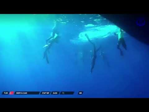 Derya Can çift palet(bifin) -76 m Türkiye Rekoru Dünya 5.si