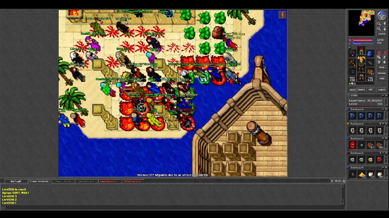 Old Tibia - Massacre on Pythera & Coronel Bornegio DEAD 2x - Kim de ...