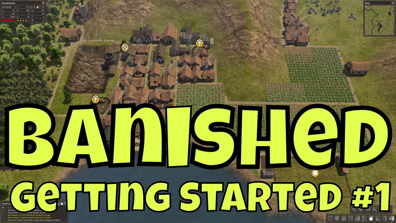 BANISHED Gameplay - #1 - Getting Started & Surviving the First Winter ...