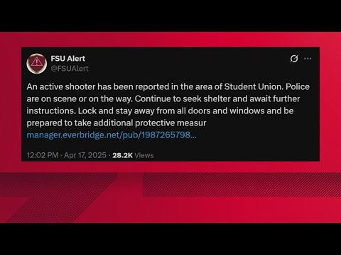 FSU reports active shooter near school's student union - YouTube