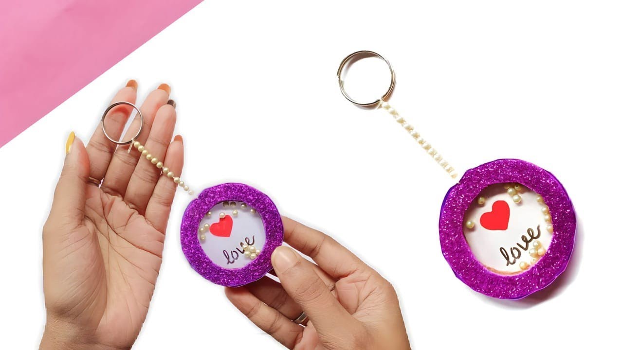 How To Make Shaker KeyChain | DIY Key Chain | Handmade Gift Idea | Key ...