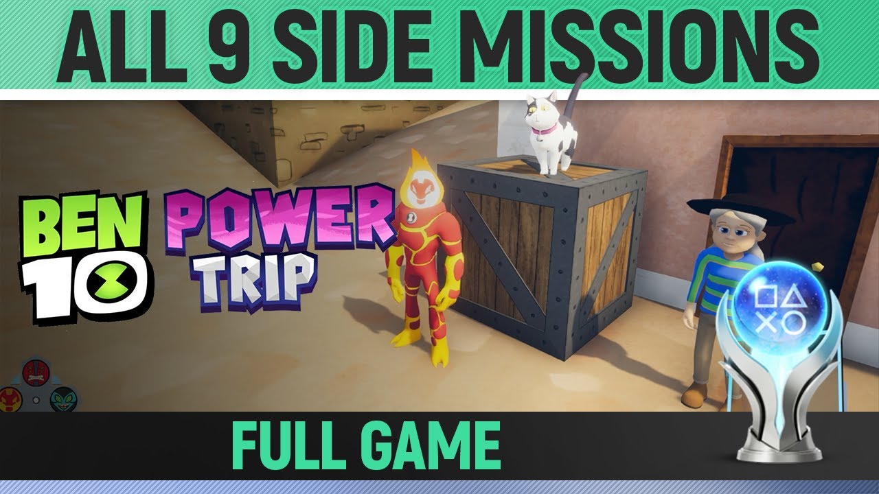 Ben 10: Power Trip - All 9 Side Missions 🏆 - YouTube