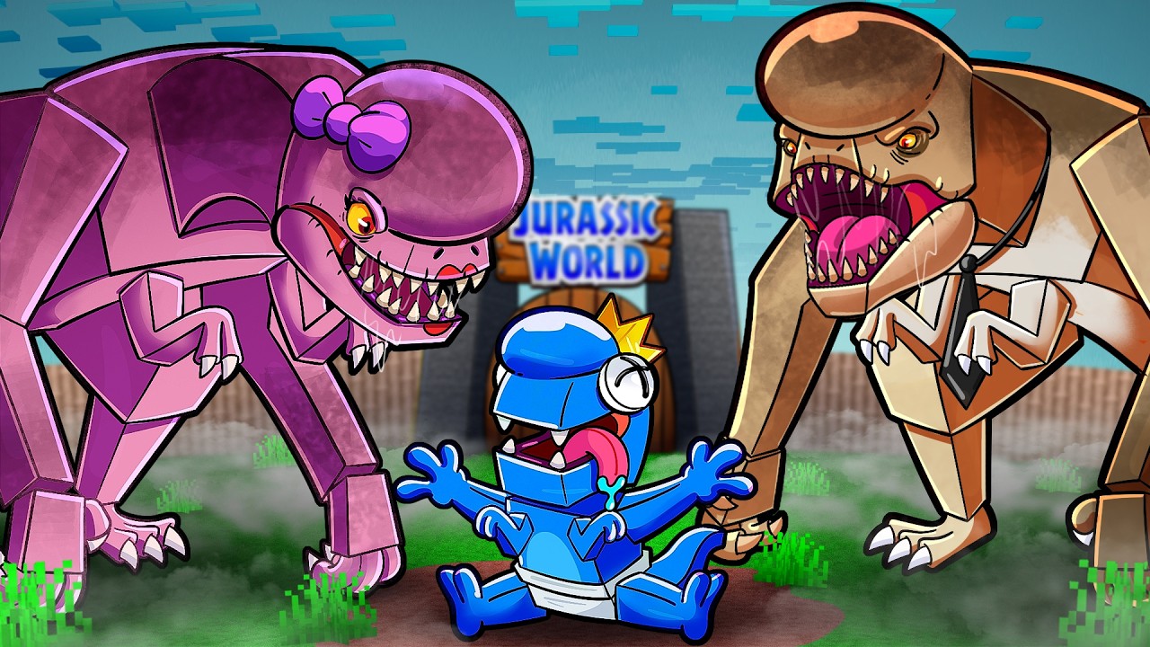 DISTORTUS REX FAMILY! (Minecraft D-Rex) - YouTube