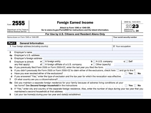 Foreign Earned Income Tax Worksheet 2022 Pdf - Infoupdate.org