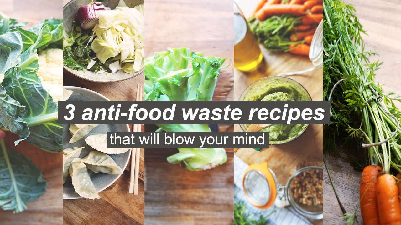 3 RECIPES THAT TURNS GARBAGE INTO GOLD // carrot tops, broccoli stem ...