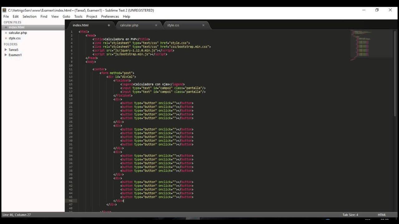 Tutorial calculadora en PHP, Javascript y Ajax - YouTube