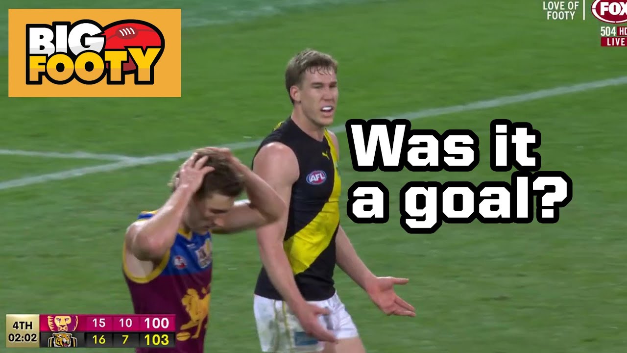 Tom Lynch Goal Over Ruled by ARC - AFL 2022 Second Elimination Final ...
