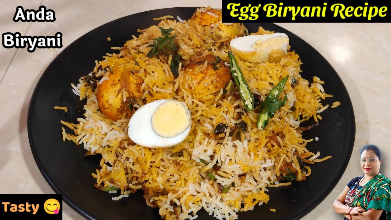Anda Biryani Recipe | Aise banaye Anda biryani | Egg Biryani kaise ...