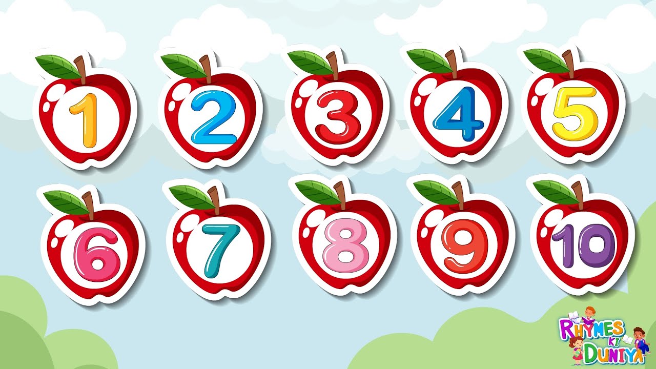 1_to_10 Numbers Counting for Kids | Number Names 1 to 10 | Count ...