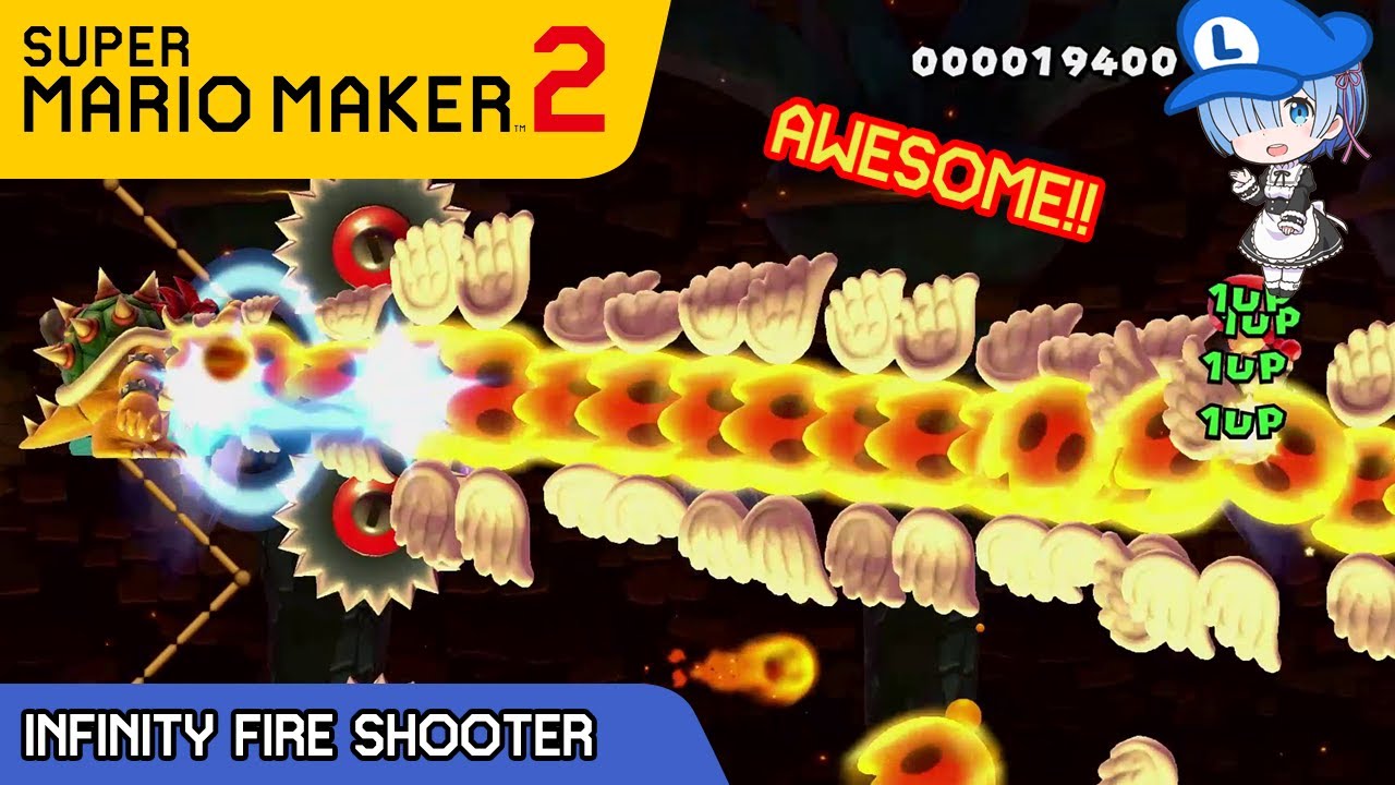 Bowser rapid-fires INFINITE Fireballs! CRAZIEST LEVEL IDEAS in Mario ...