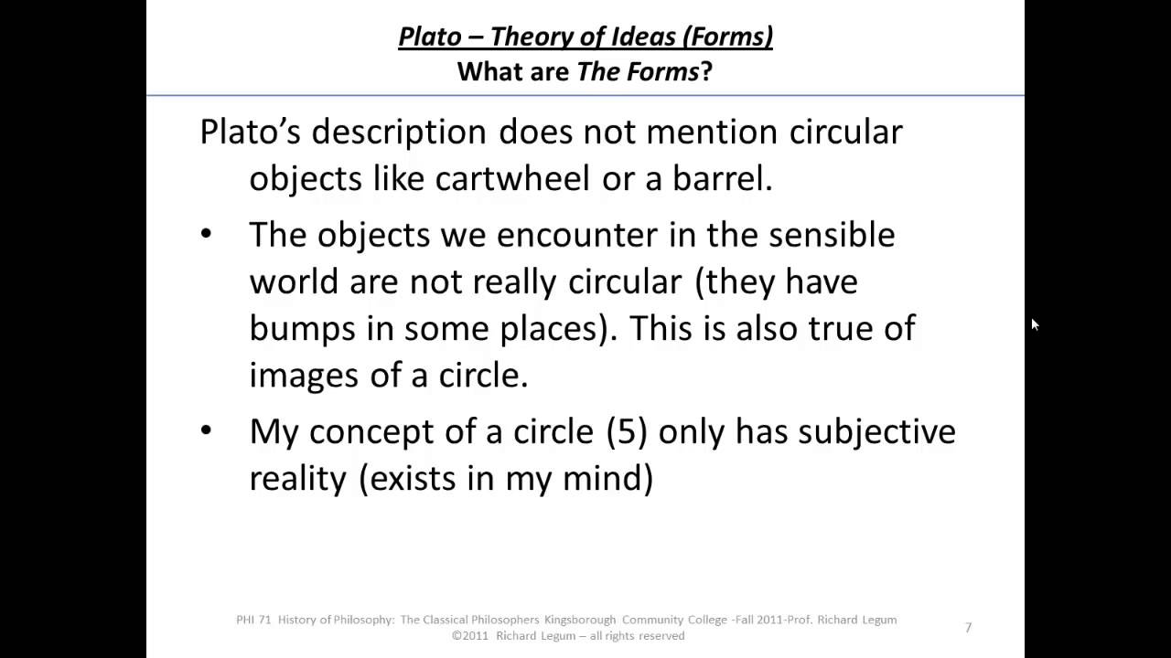 10.6 Plato's Theory of Forms - YouTube