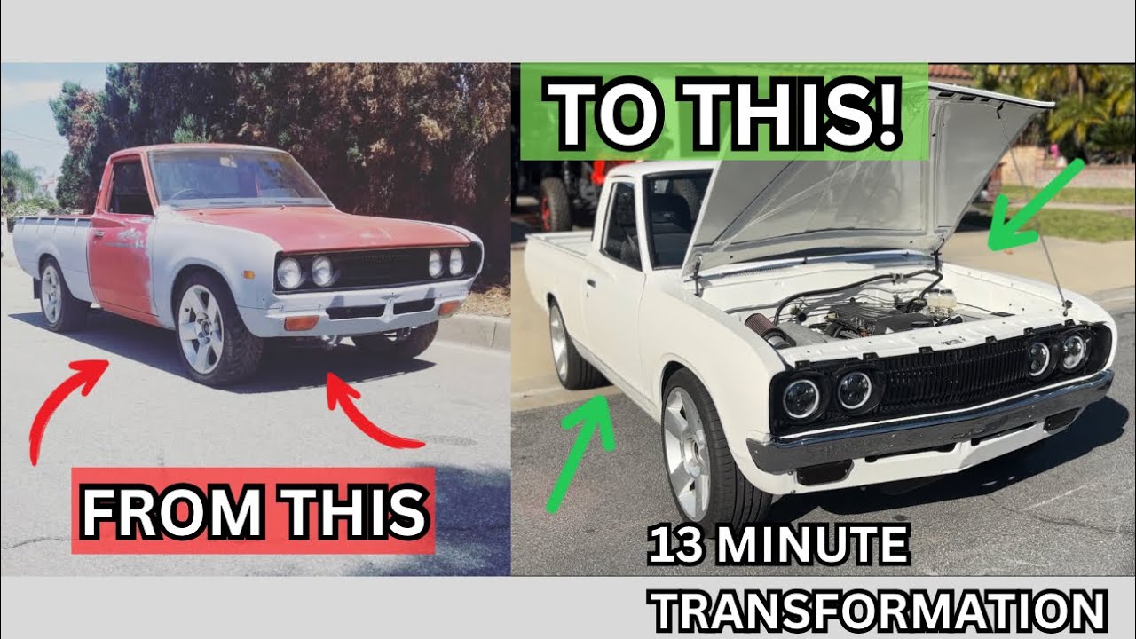 BUILDING A DATSUN 620 IN 13 MINUTES!! - YouTube
