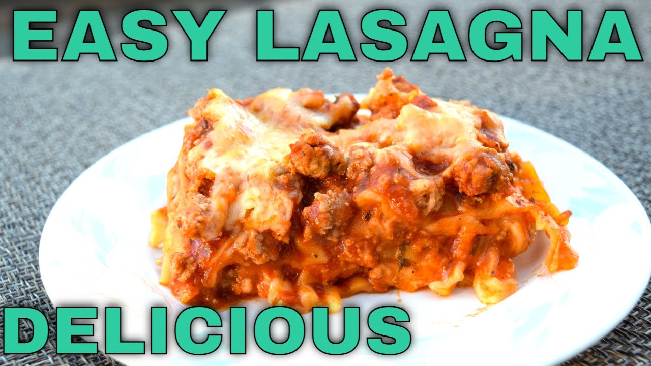 Amazing No Ricotta Lasagna With Mozzarella cheese and Ground Meat ...