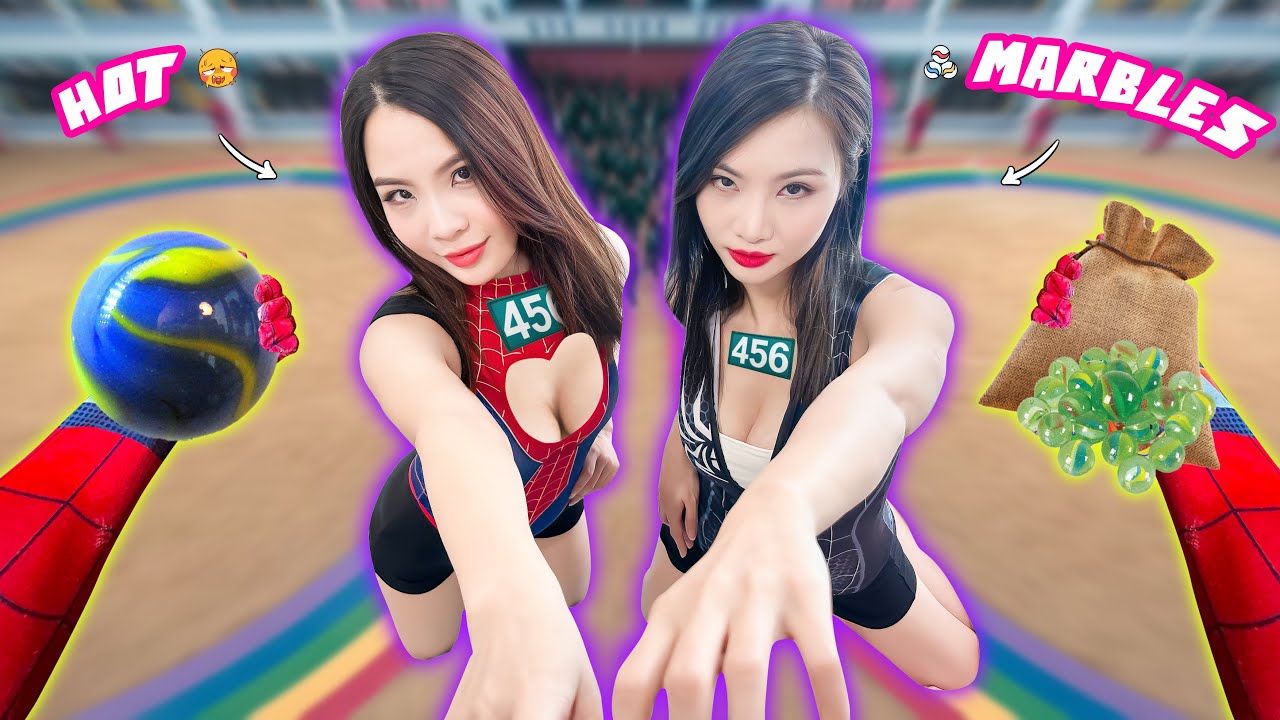 These SPIDER-GIRL wanna suck HOT MARBLES🟡 (Romantic Adventure of Spider Man Parkour POV Cháe ...