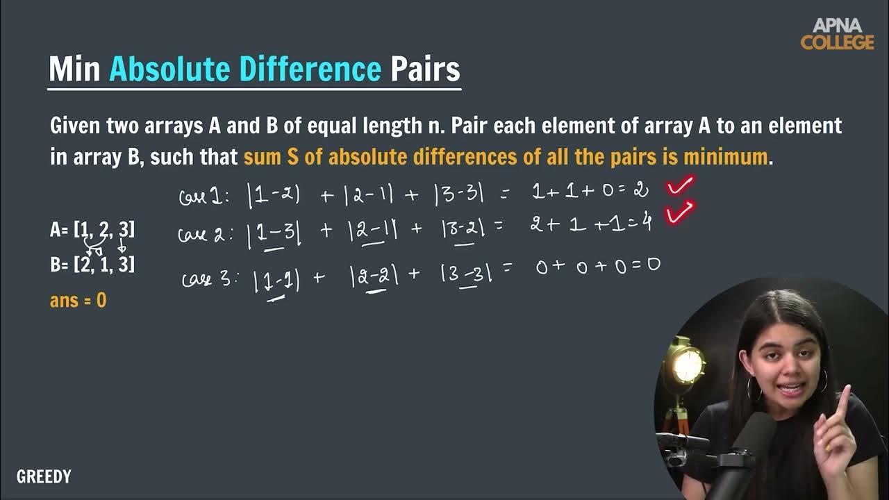 28 7 Minimum Sum Absolute Difference Pairs Youtube