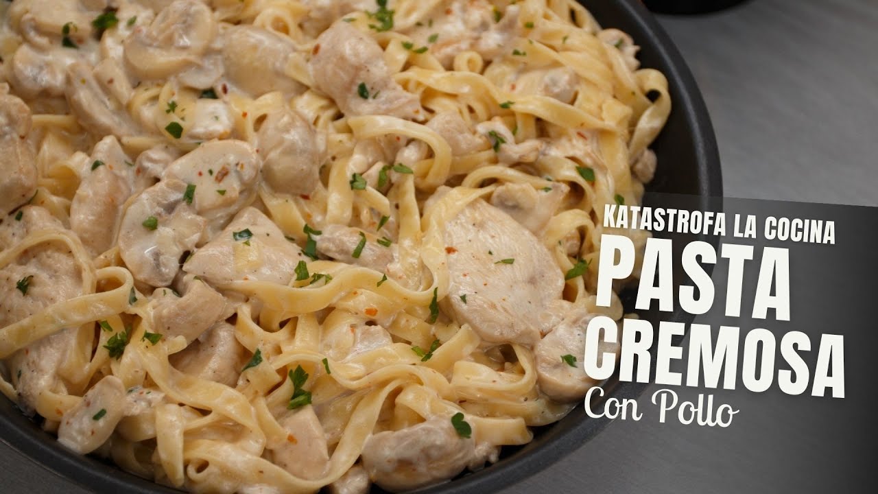 Riquísima pasta con pollo, la pasta mas cremosa lista en minutos, te va ...