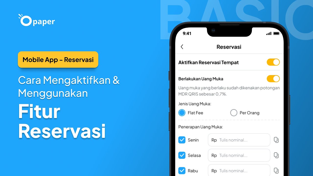 Basic: Cara Mengaktifkan dan Menggunakan Fitur Reservasi - YouTube