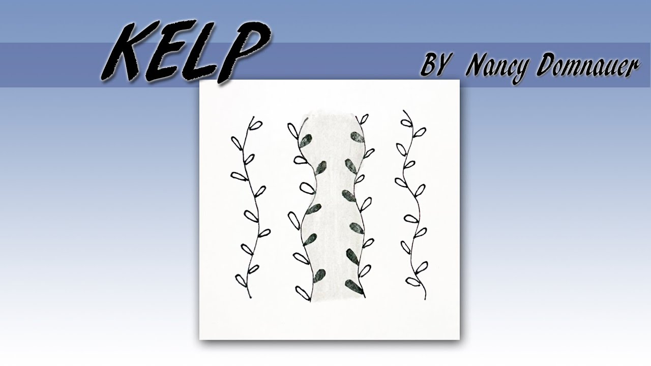 如何畫一般圖樣How to draw the Tangle Pattern KELP - YouTube