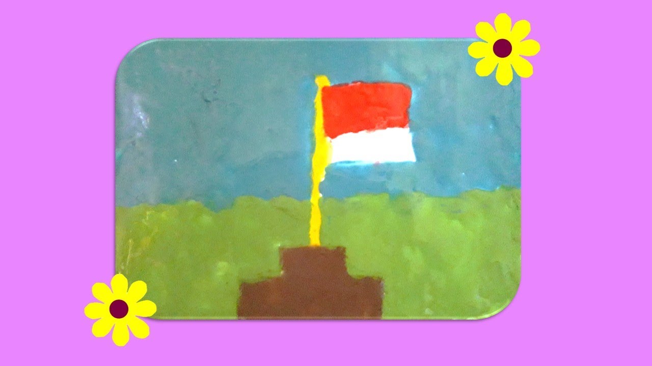 Bendera Merah Putih || Finger Painting || Tema Negaraku - YouTube