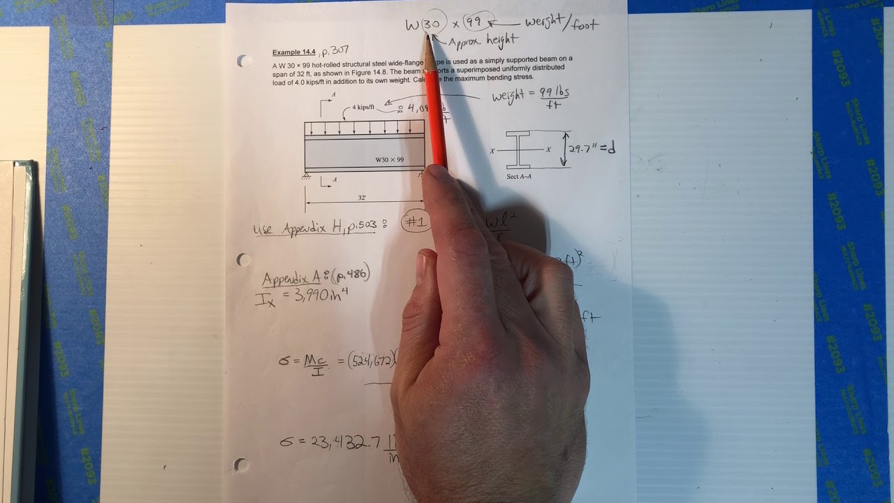 Sasser EGR 194 Bending Stress Class Examples - YouTube