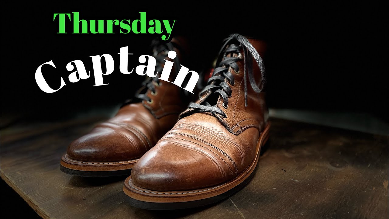 Thursday Captain Boots Resoled With Vibram 430 - YouTube