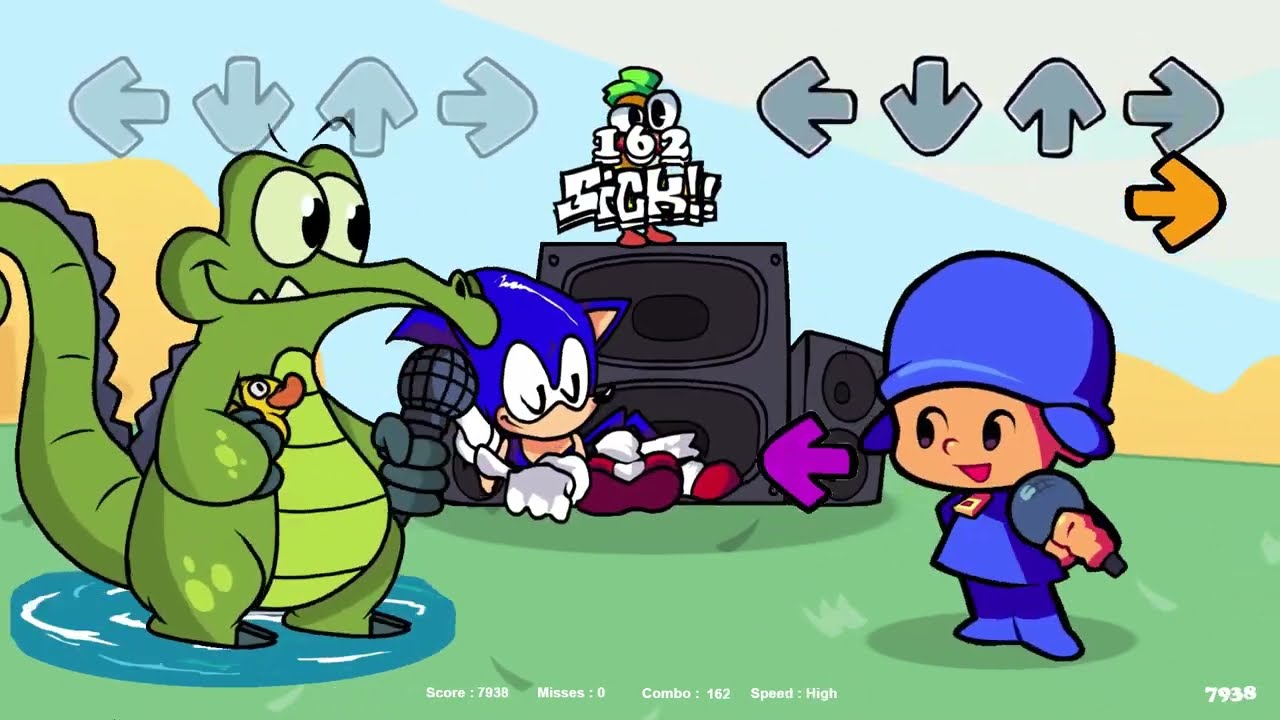 Friday Night Funkin' - Pocoyo Vs. Swampy (Where's My Water?) (FNF Mod ...