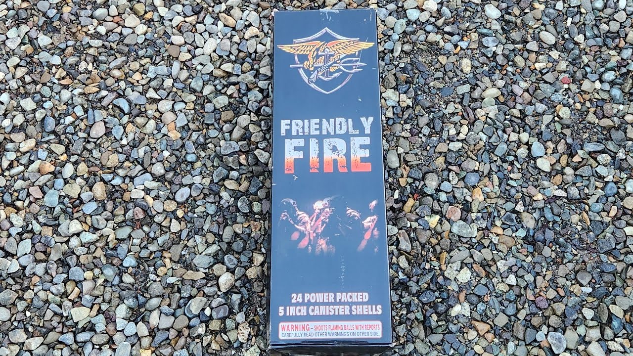 Friendly Fire by Generic Fireworks 5in Canister Shells - YouTube