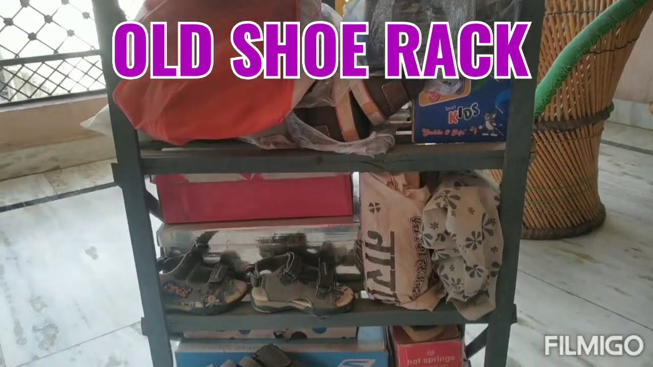 DIY | Makeover of old shoe rack | budget friendly - YouTube