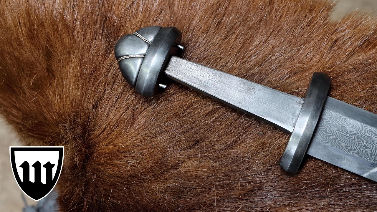 Forging a multibar viking sword, part 4, making the pommel. - YouTube