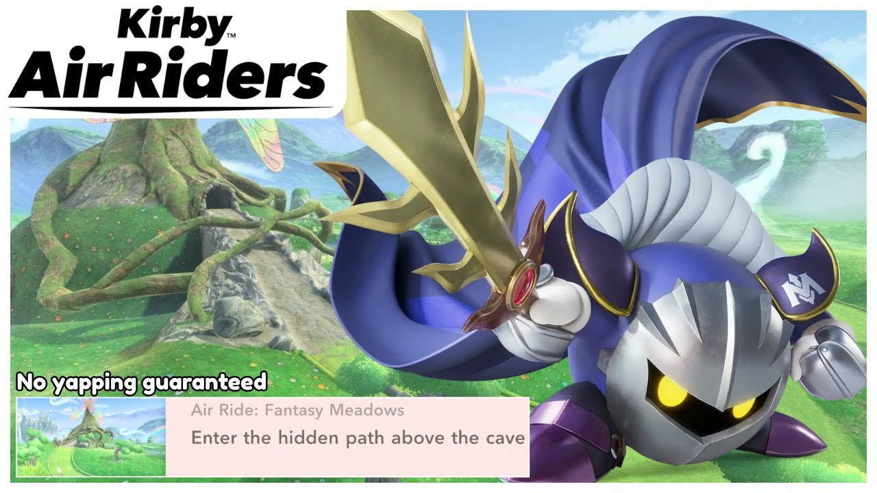 Fantasy Meadows Hidden Path in KIRBY AIR RIDERS - YouTube