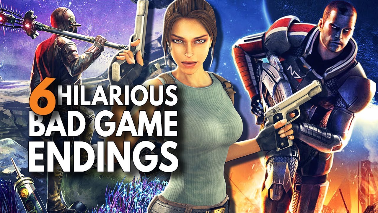 6 Hilarious Bad Game Endings - YouTube