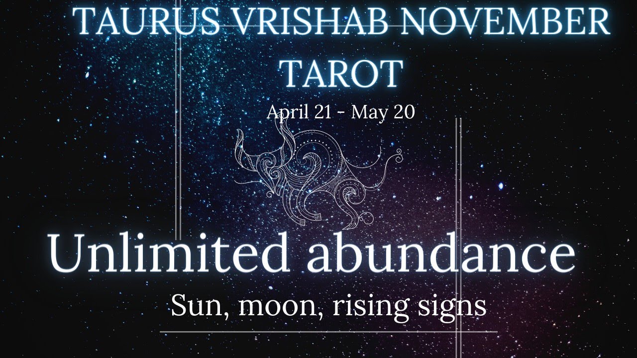 Taurus Vrishab November prediction, Psychic reading - YouTube