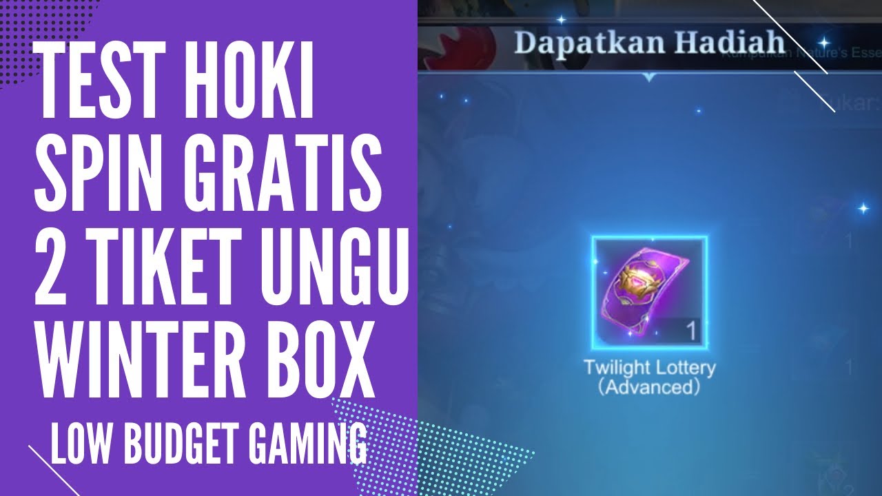 TEST HOKI DRAW GRATIS 2 TIKET UNGU WINTER BOX - SEMOGA DAPET SKIN EPIC ...