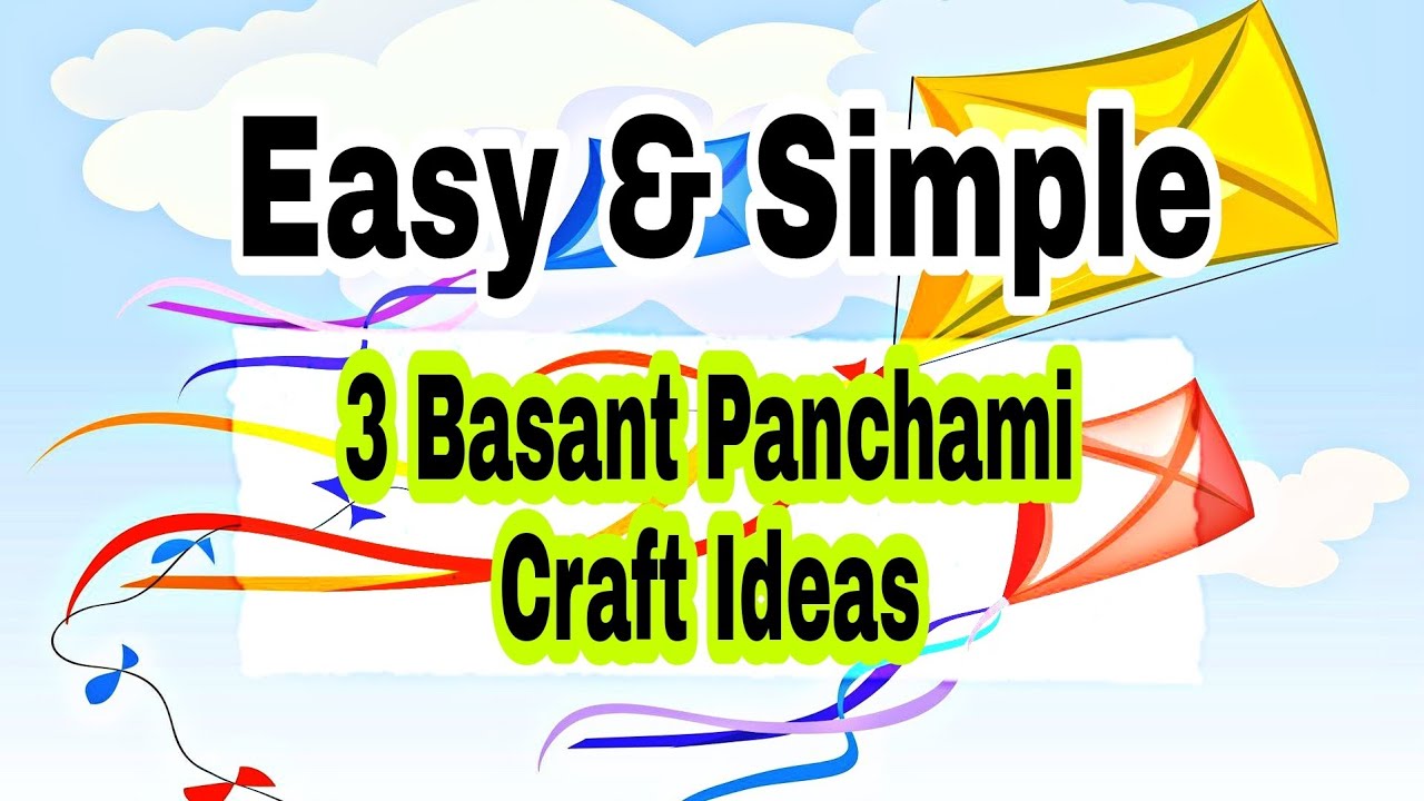 🪁Basant panchami craft ideas | Basant panchami Craft for kids | Basant ...