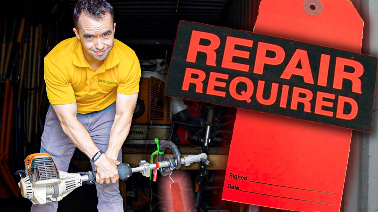 The BROKEN EQUIPMENT System I use for my Lawn Care Business employees ...