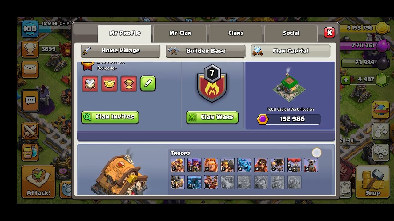 CoC profile overview | Clash of Clans|Gaming Chip - YouTube